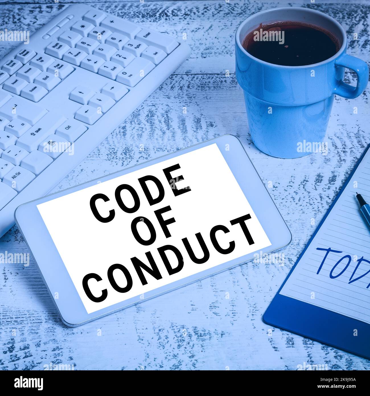 Text caption presenting Code Of Conduct. Conceptual photo set of ...