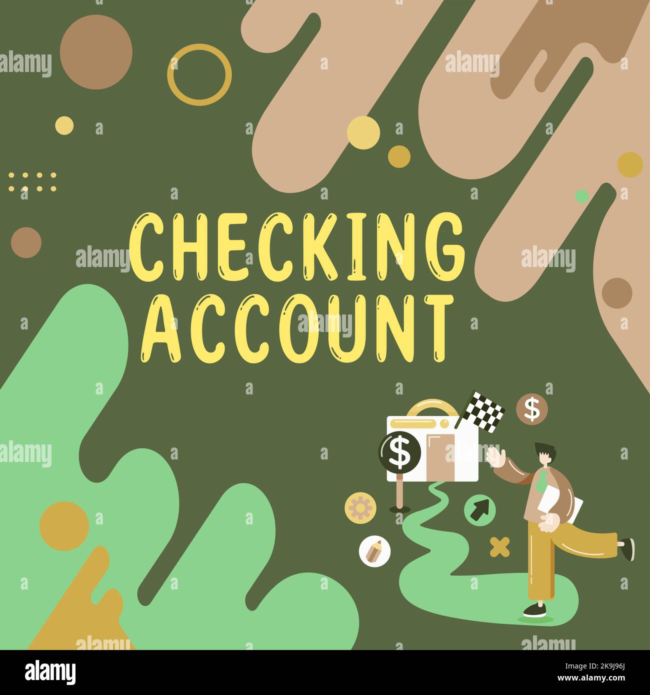 Hand writing sign Checking Account. Concept meaning A disease or ...