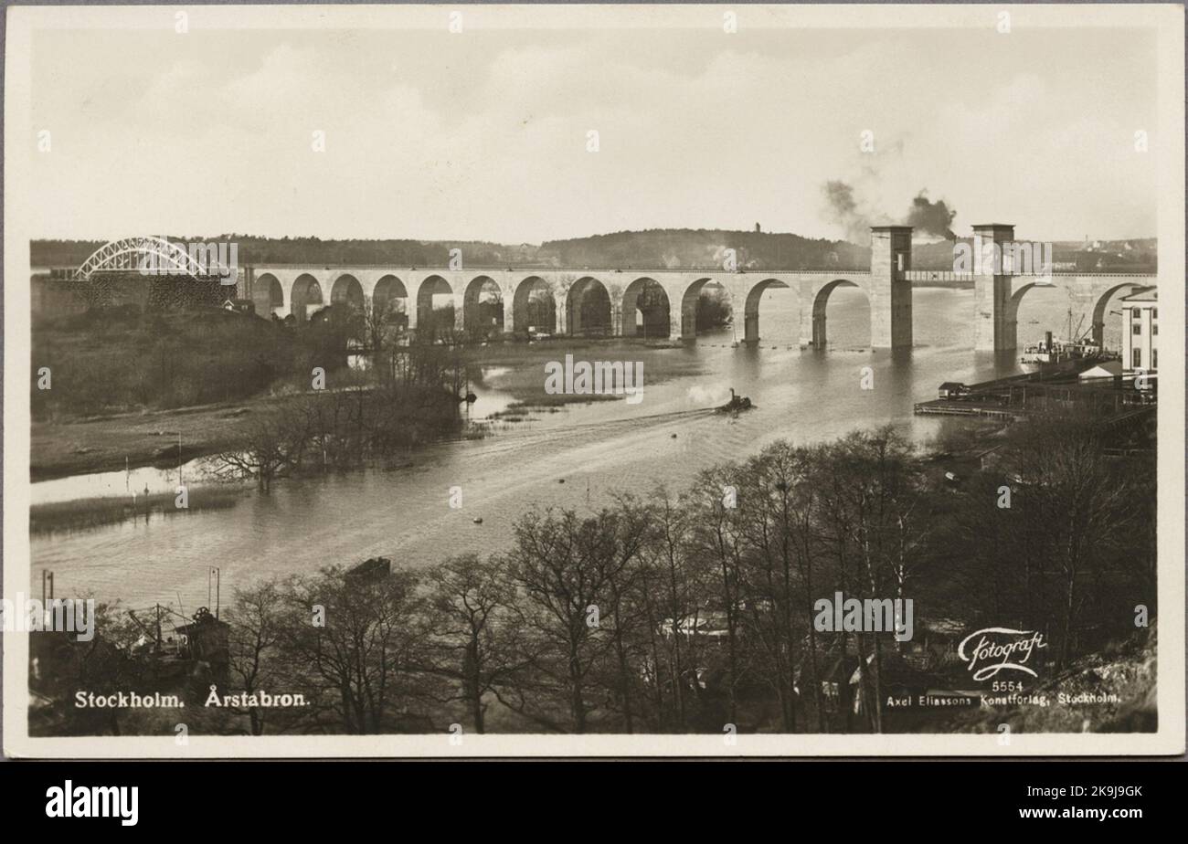 View of Årstabron in Stockholm Stock Photo - Alamy
