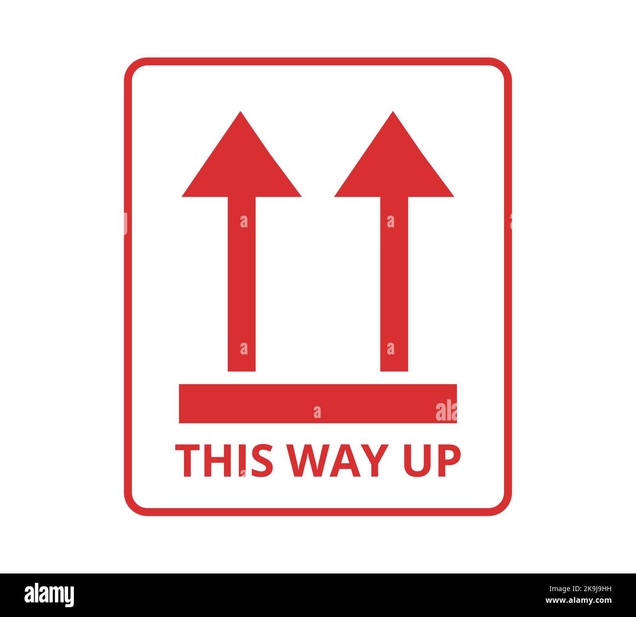 Fragile way up warning sign hi-res stock photography and images - Alamy