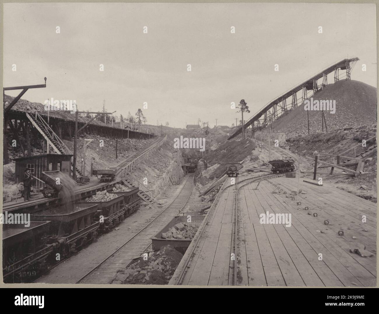 Tunnel work in Malmberget Stock Photo - Alamy