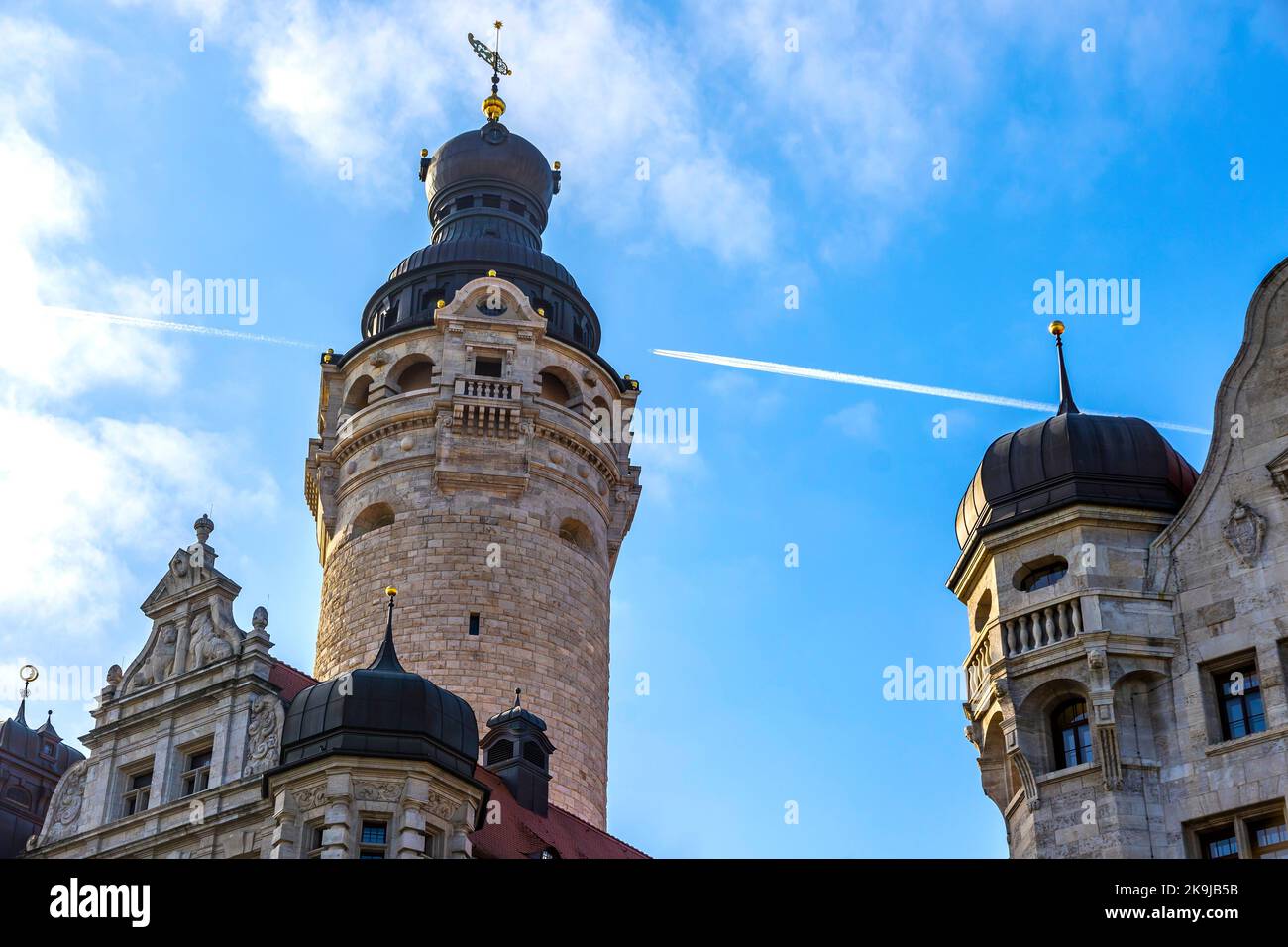 Neuer Rathausturm - the main tower of Leipzig New Town Hall (Neues ...
