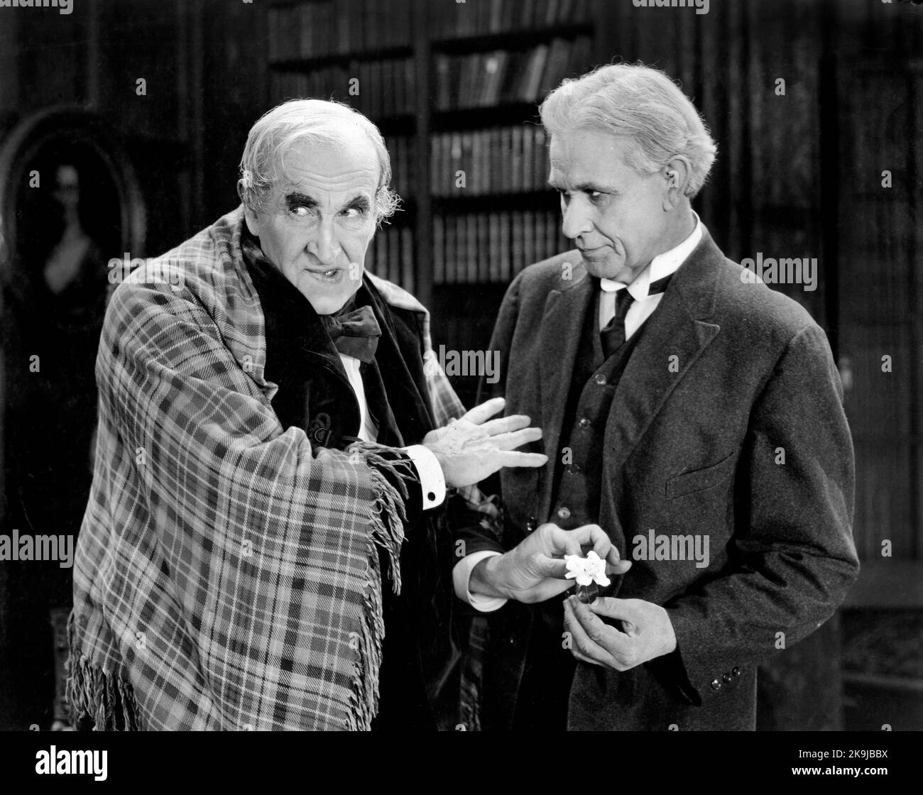 Theodore Roberts, Charles Ogle, on-set of the Silent Film, "Grumpy ...