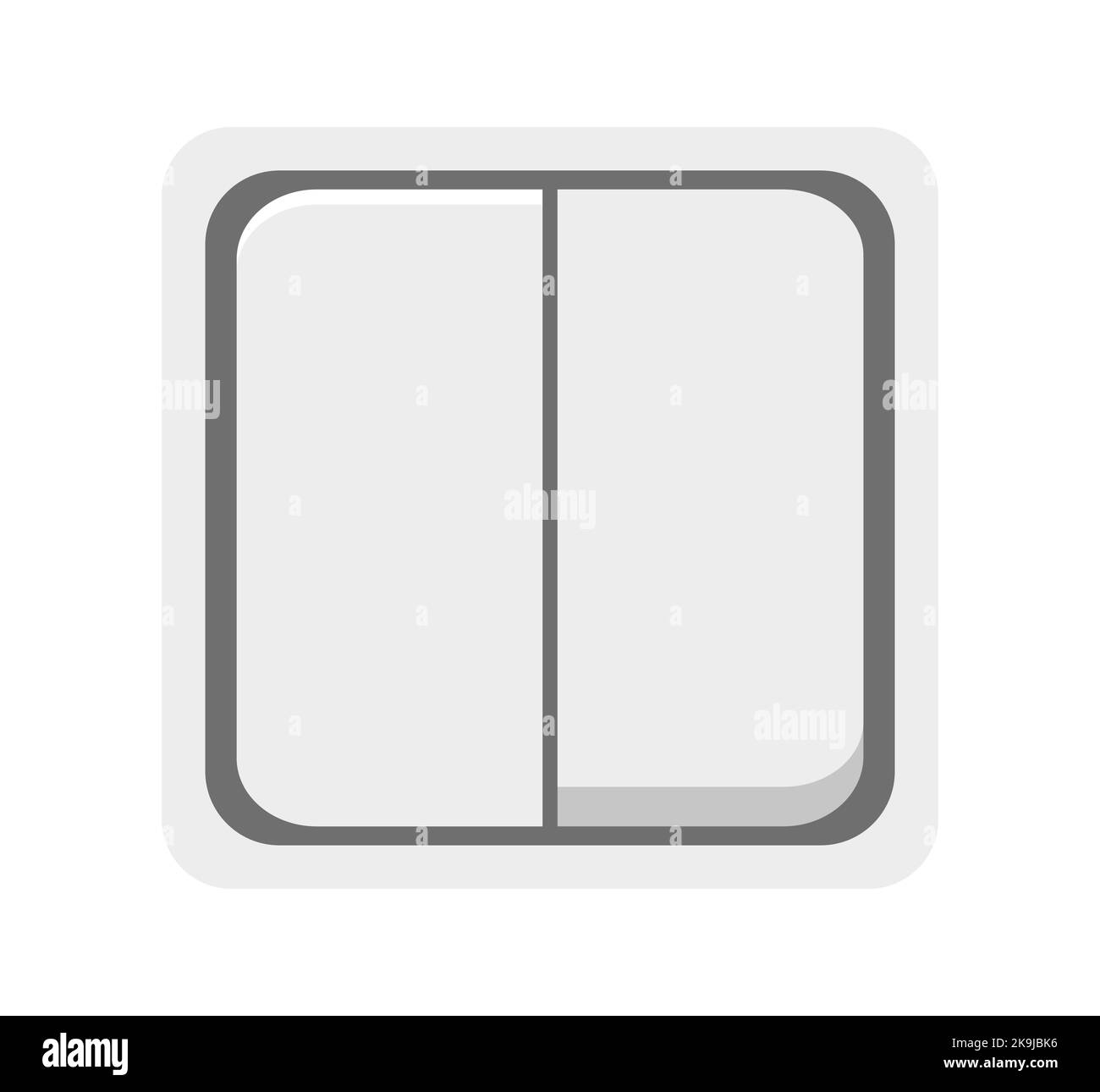 Wall switch mechanical room double white flat. Simple indoor interior ...