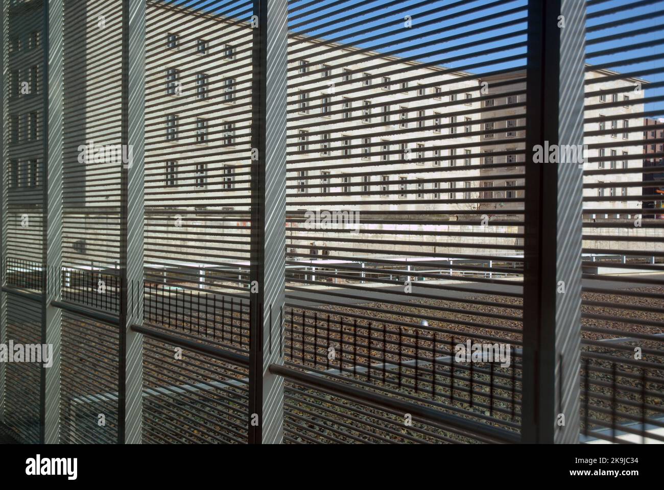 Interior of Terror Museum, built on the site of former Nazi Gestapo HQ ...