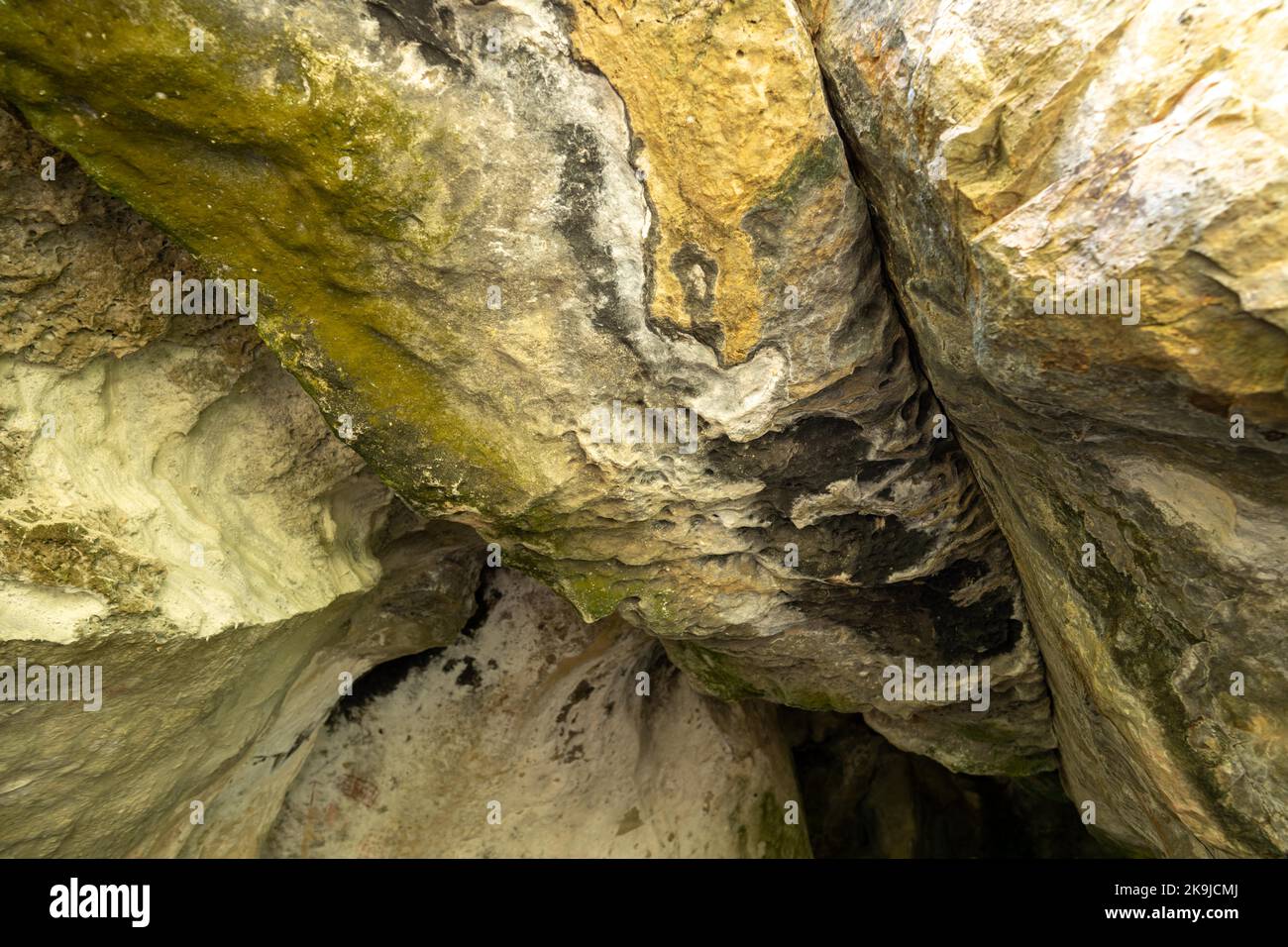 Old archeology cave drawings in a cave Stock Photo - Alamy