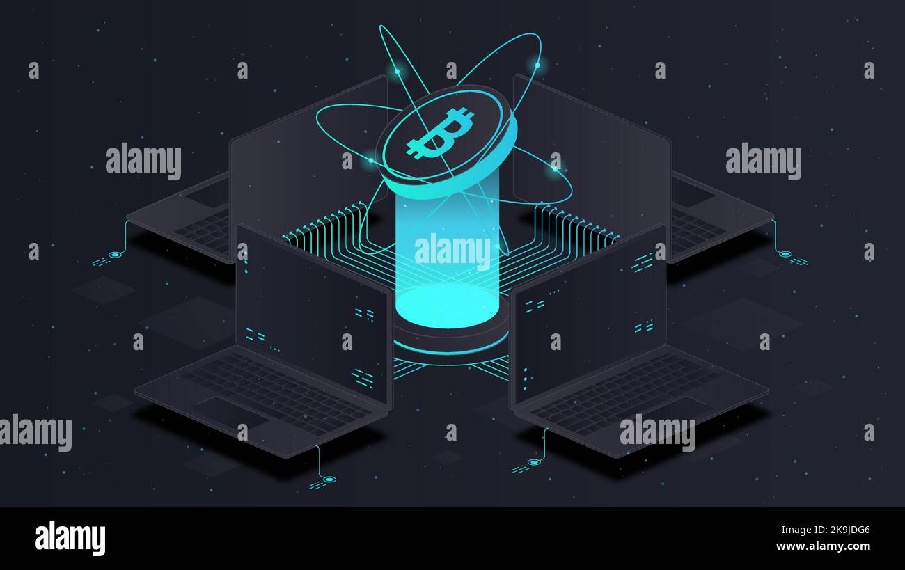 Cryptocurrency bitcoin trading Stock Vector Image & Art - Alamy