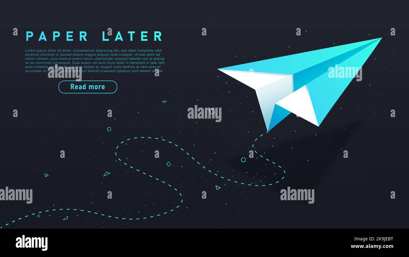 Paper plane concept Stock Vector Image & Art - Alamy