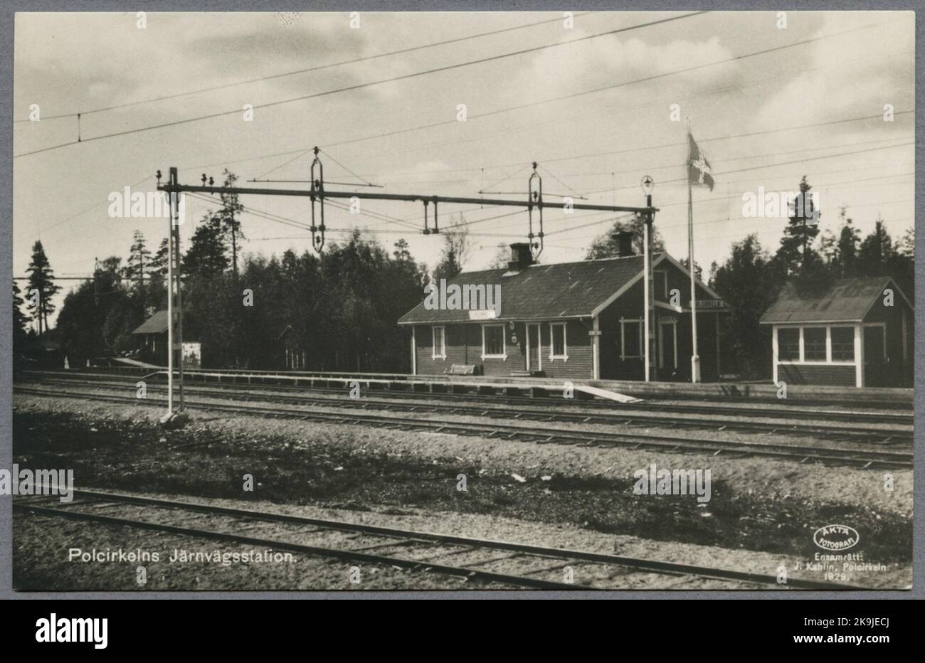 The Arctic Circle Station on the Malmbanan Stock Photo - Alamy
