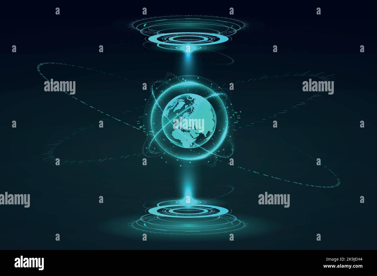 Portal and Globe Stock Vector Image & Art - Alamy