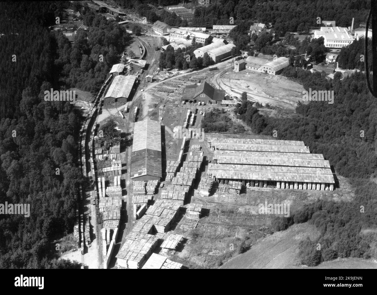 Aerial photo over the mill Stock Photo - Alamy