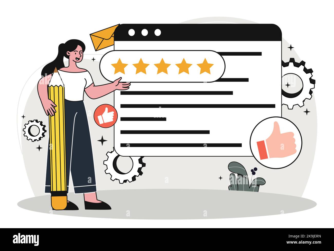 Customer comment icon outline hi-res stock photography and images - Alamy