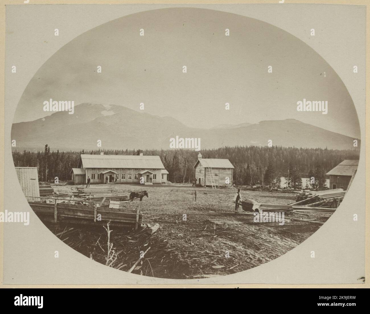 SJ's track building of the Torpshammar border line. (Storlien) Photo ...