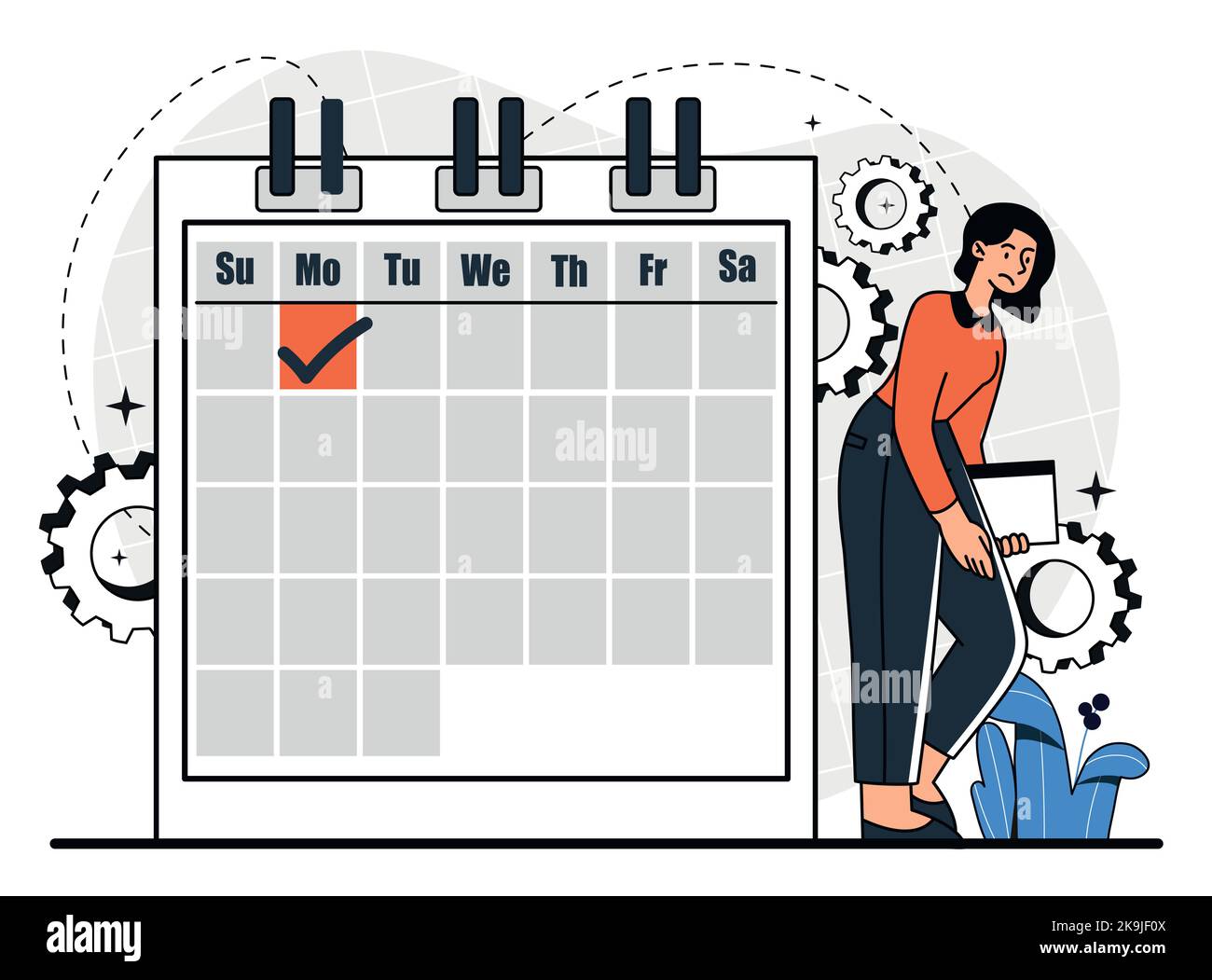 Blue monday metaphor hi-res stock photography and images - Alamy