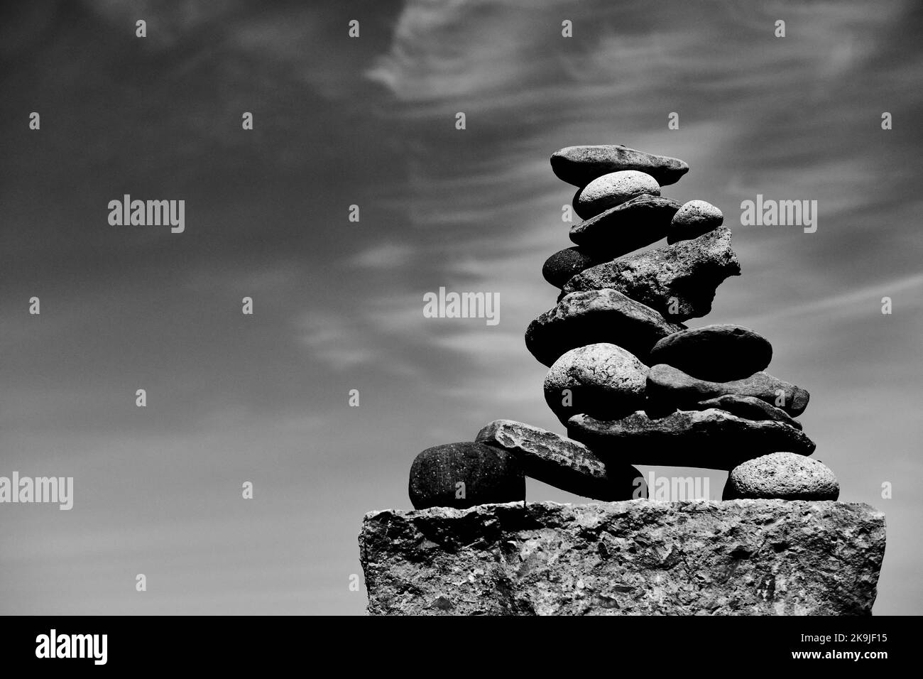 Stones art Black and White Stock Photos & Images - Alamy