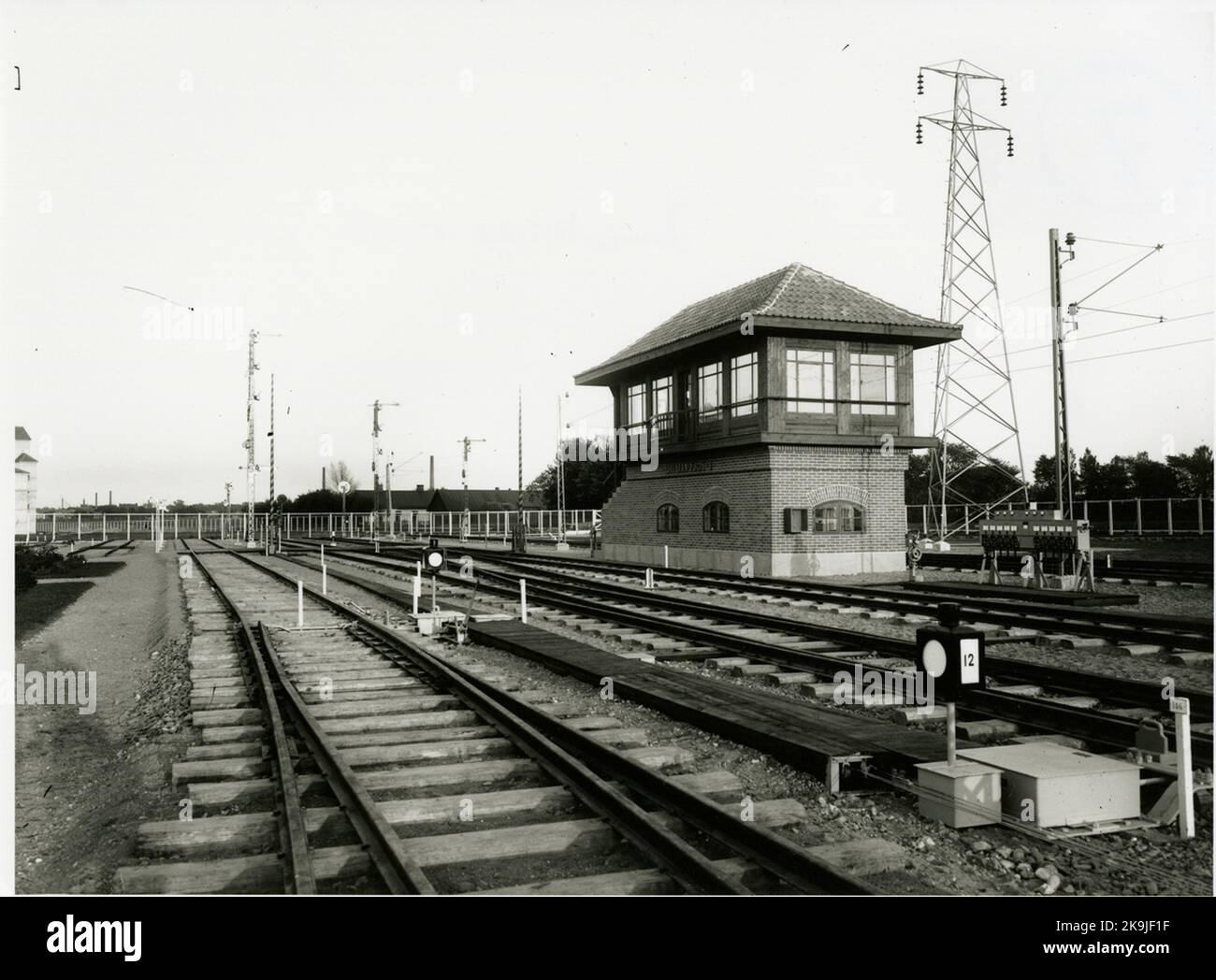Bangården at Malmö station. Malmö Central Station. From 1856 to 1864 ...