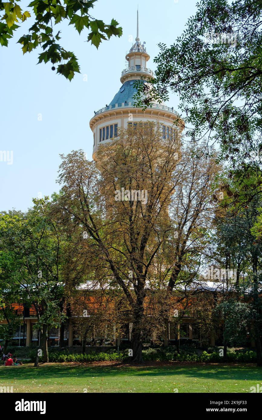 The Art Nouveau octagonal water tower on Margaret Island - Budapest ...