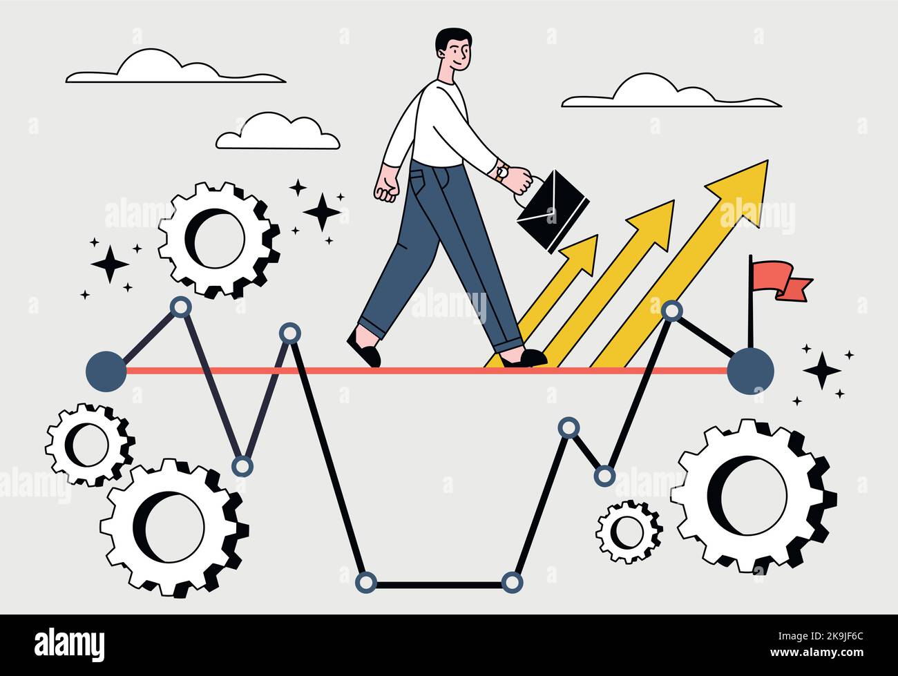 Overcome challenges concept Stock Vector Image & Art - Alamy