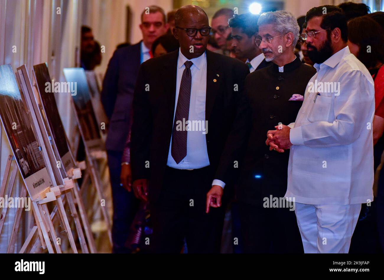 MUMBAI, INDIA - OCTOBER 28: Michael Moussa Adamo, Foreign Minister ...