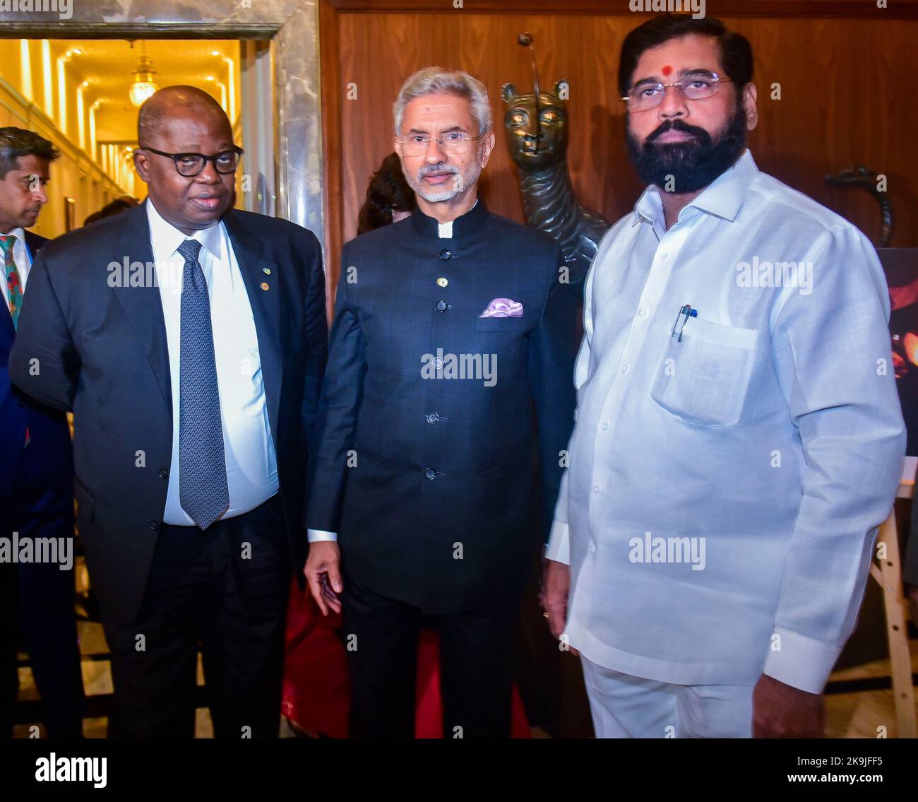 MUMBAI, INDIA - OCTOBER 28: Michael Moussa Adamo, Foreign Minister ...