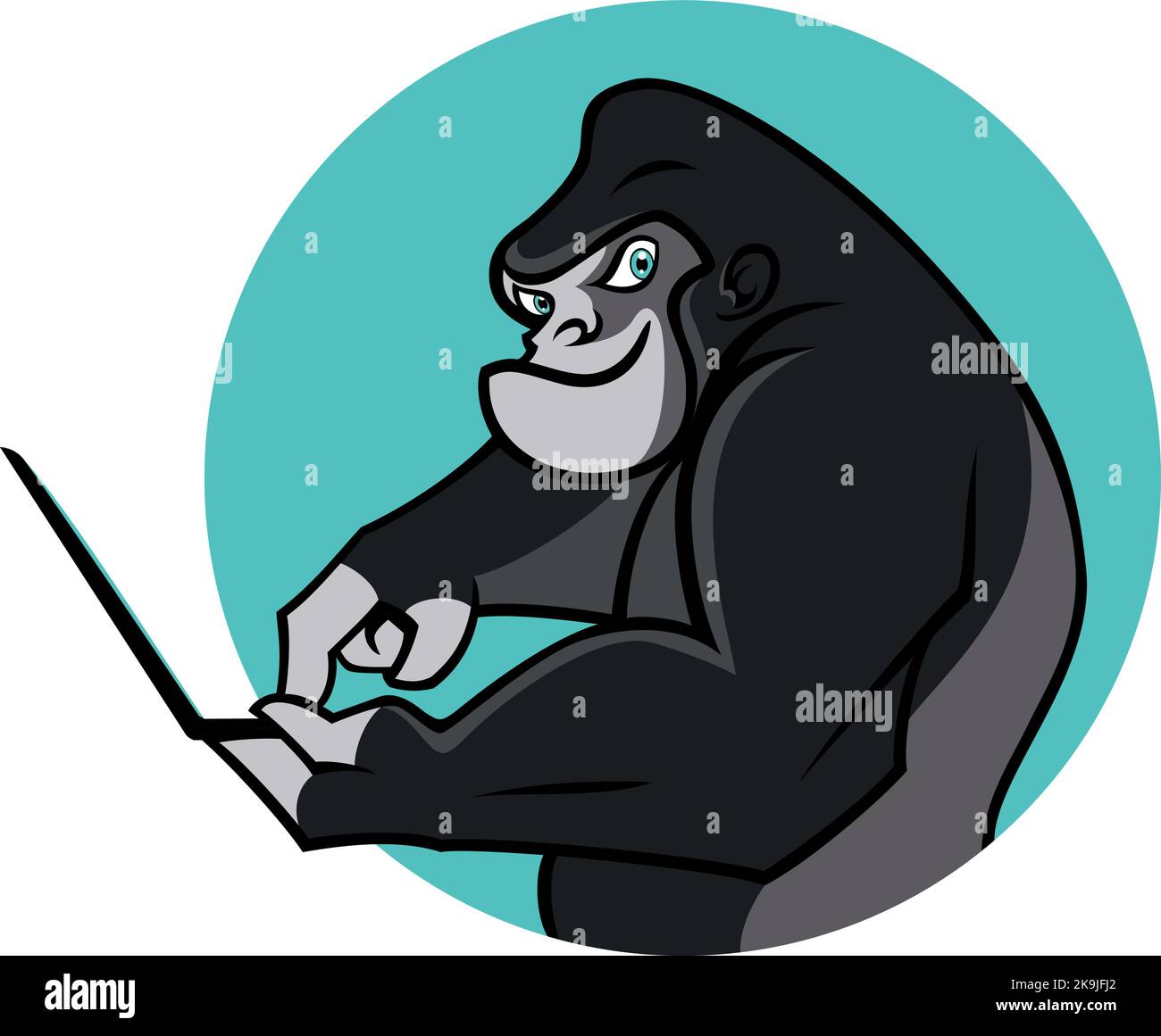Flat gorilla hi-res stock photography and images - Alamy