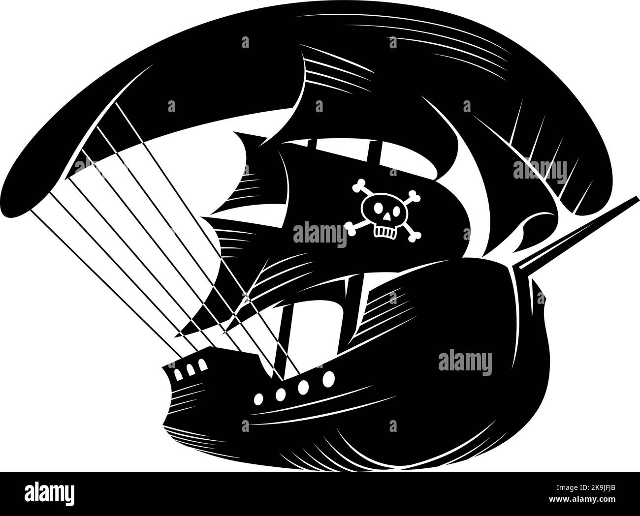 Flying ship design Black and White Stock Photos & Images - Alamy
