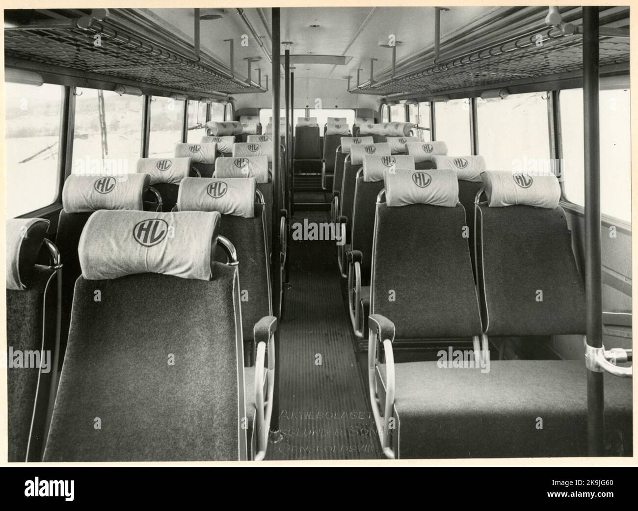 Interior aboard bus Stock Photo - Alamy