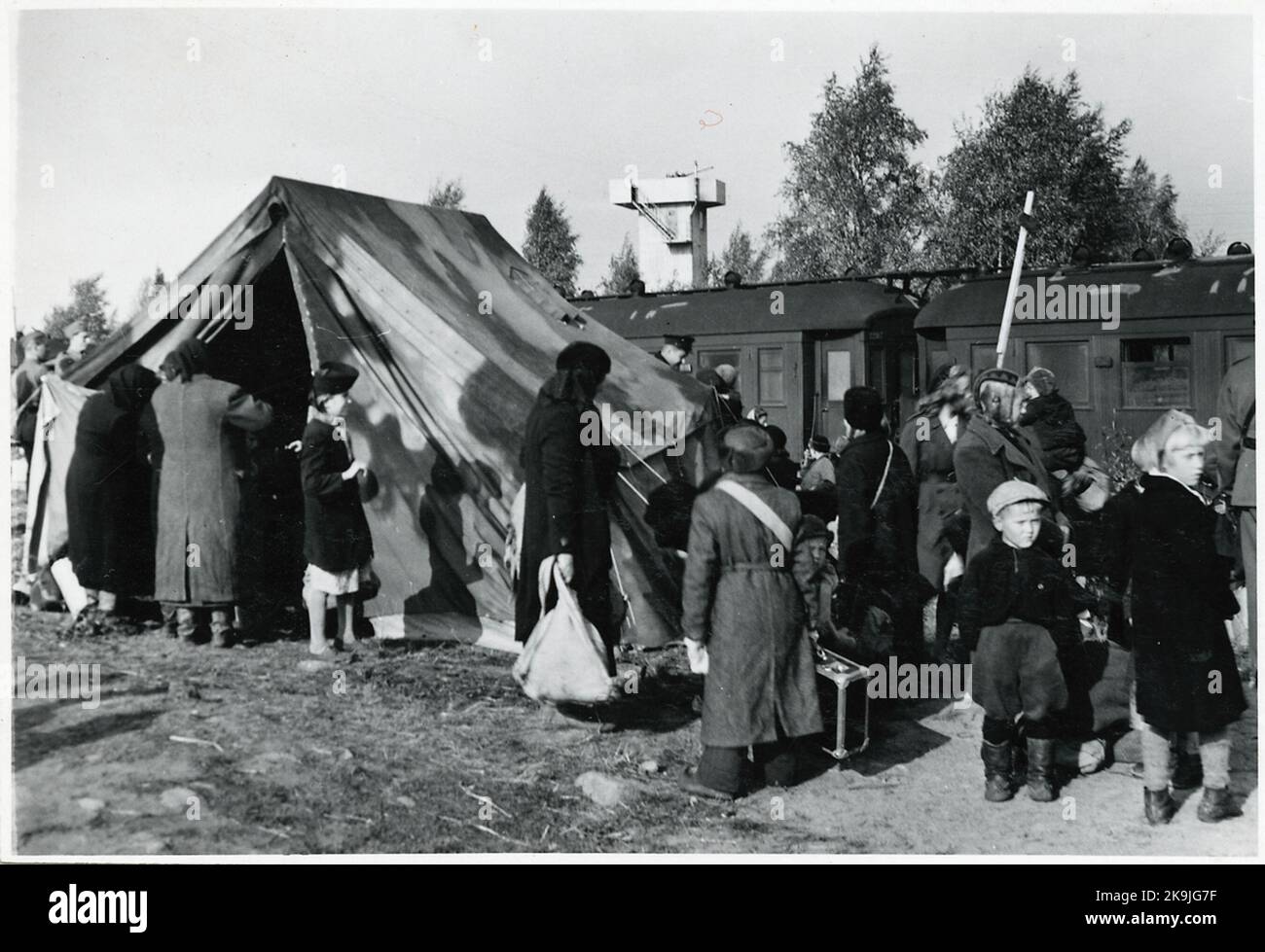 Finnish refugees in Haparanda, autumn 1944 Stock Photo - Alamy