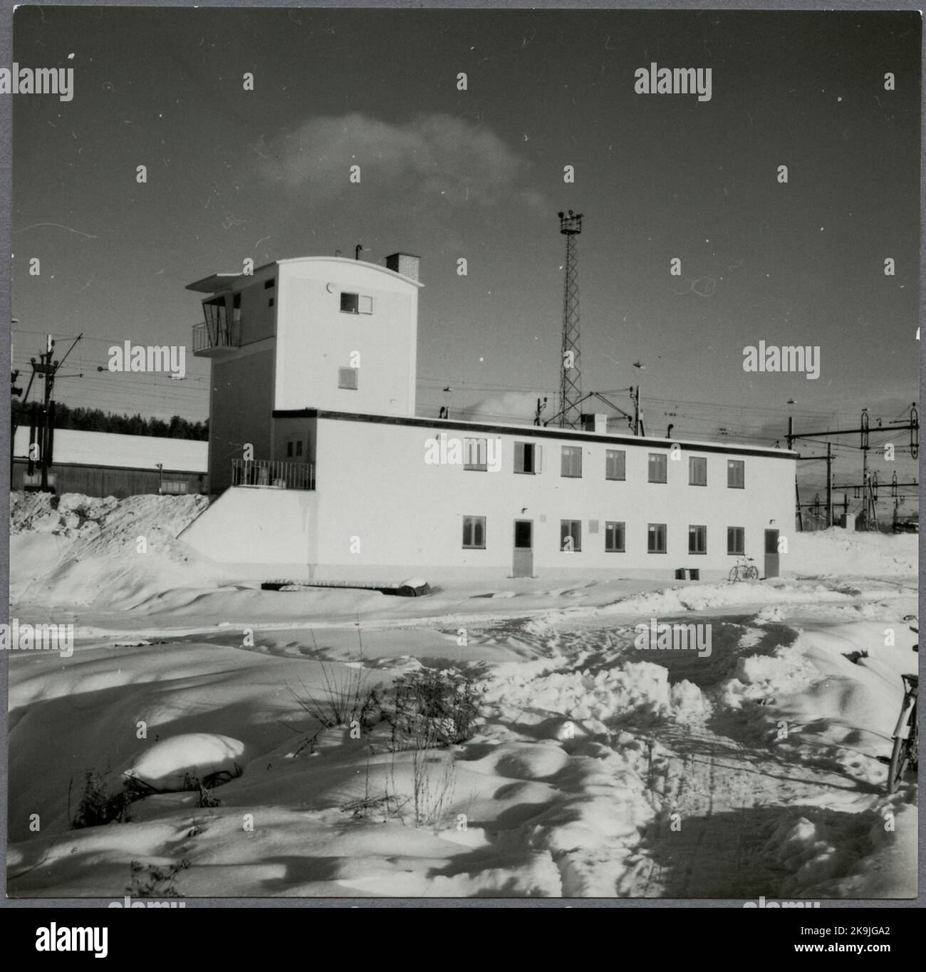 The ranger tower in Ånge Stock Photo - Alamy