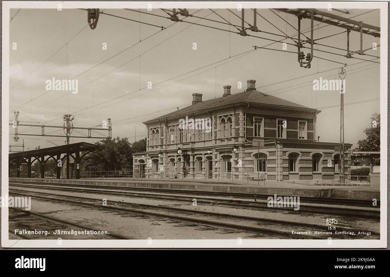 Falkenberg Railway Station Stock Photo - Alamy