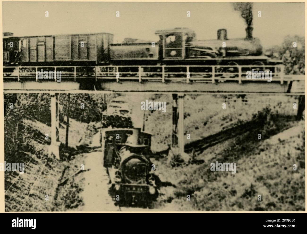 The State Railways, SJ at the viaduct BT Lok no. 50 or 51. Under St Lok ...