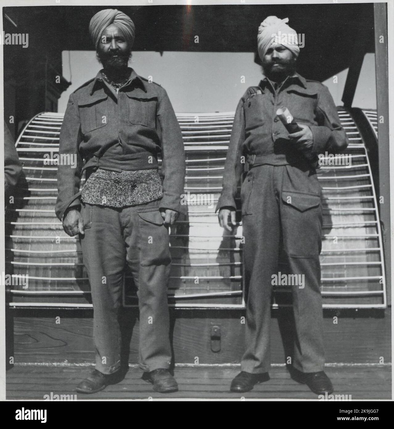 Indian soldiers aboard Queen Victoria Stock Photo - Alamy