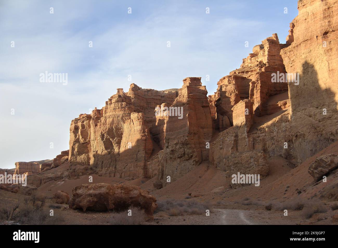 Charyn canyon walls hi-res stock photography and images - Alamy