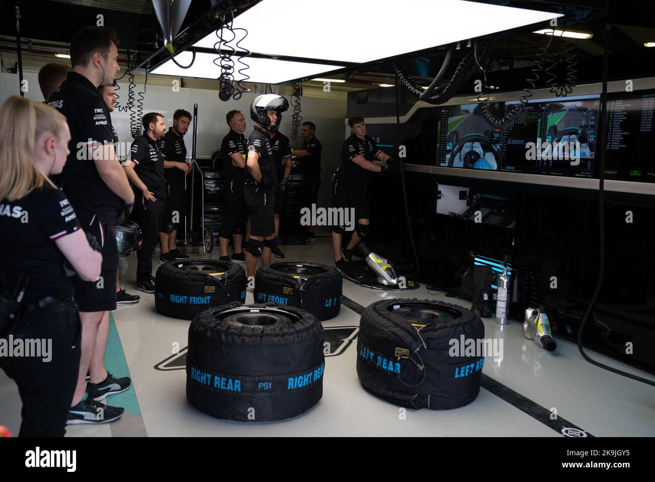 Mercedes formula 1 screens hi-res stock photography and images - Alamy