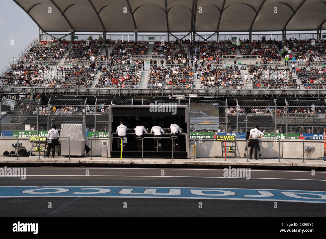 Mercedes formula 1 screens hi-res stock photography and images - Alamy