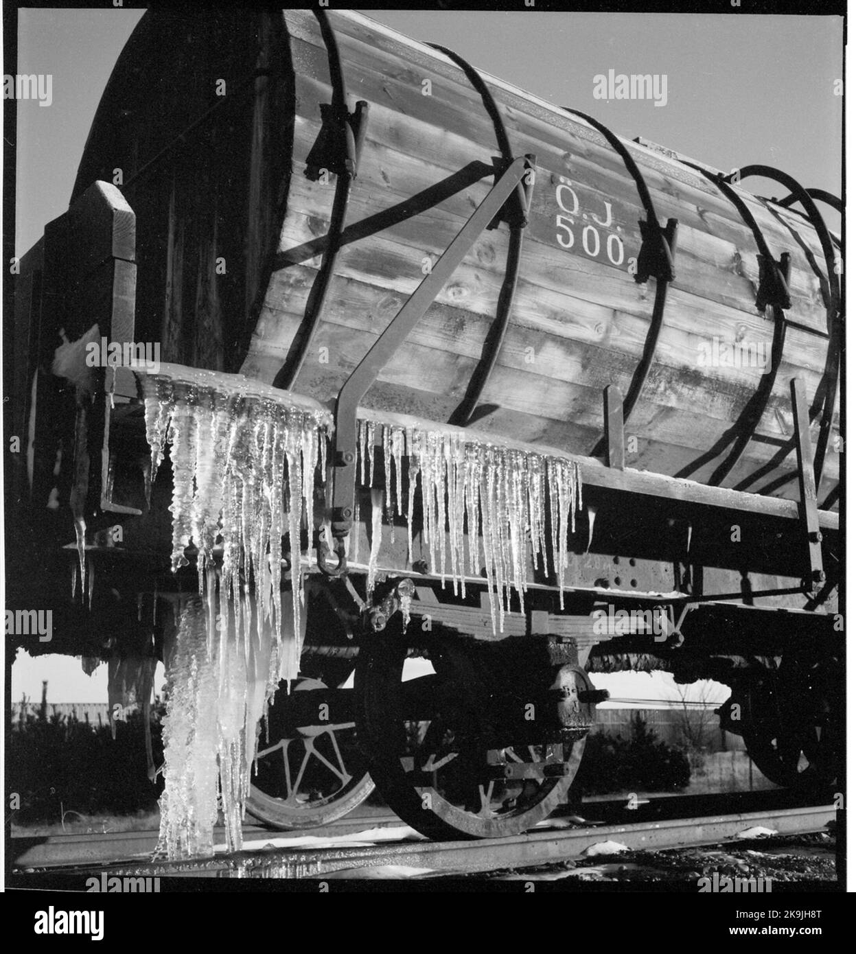 Water carriage, Öland Railway, ÖJ QV 500 Stock Photo - Alamy