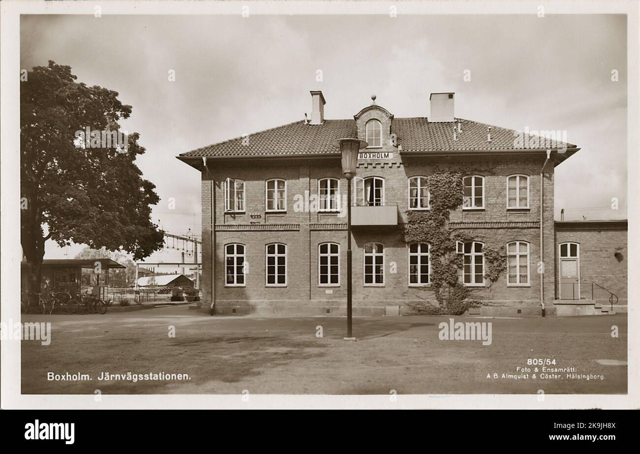 Boxholm railway station Stock Photo - Alamy