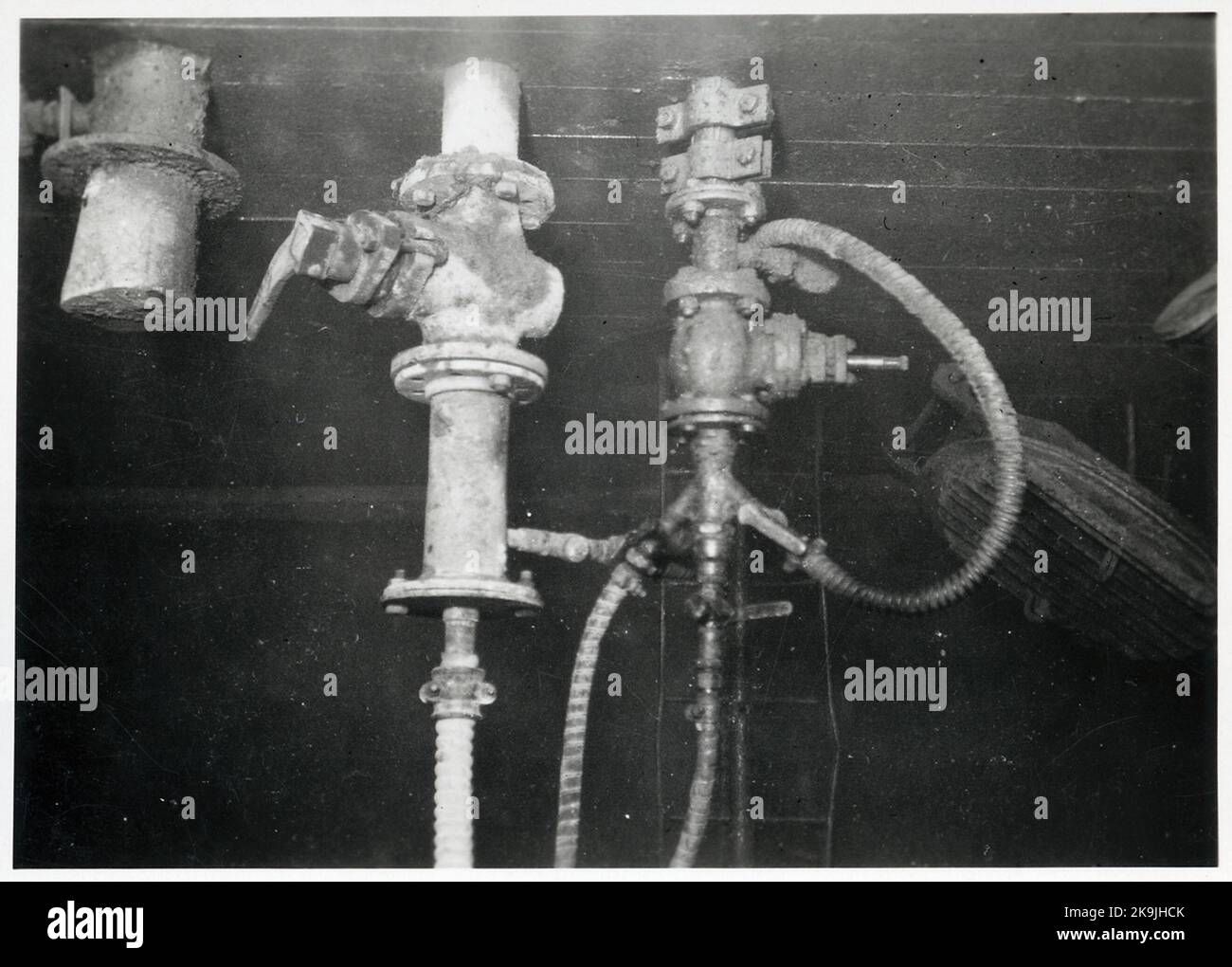 Intake for compressed air and water on cashier number 4 Stock Photo - Alamy