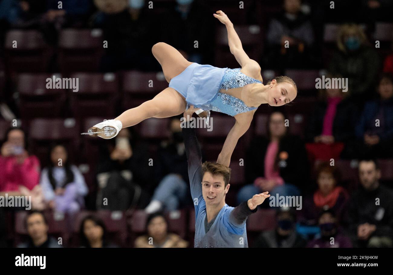 Ontario, Canada. 28th Oct, 2022. Canada's Brooke McIntosh and Benjamin ...