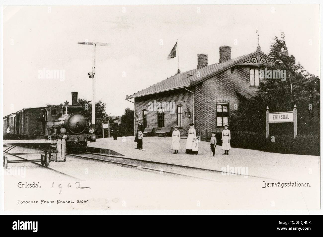 Eriksdal station was built in 1893. was taken over by SJ State Railways ...