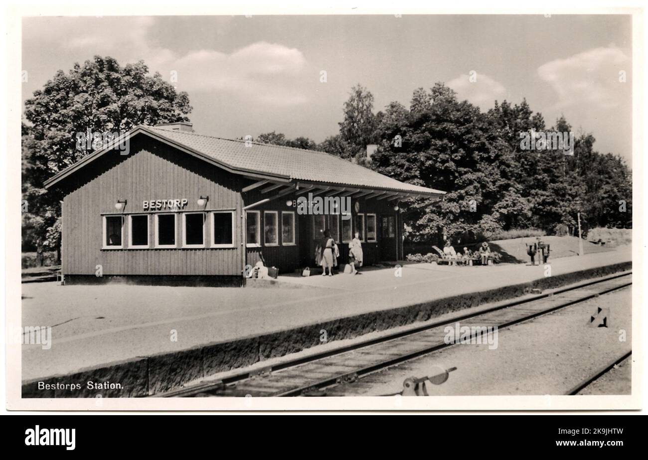 Bestorp Railway Station Stock Photo - Alamy