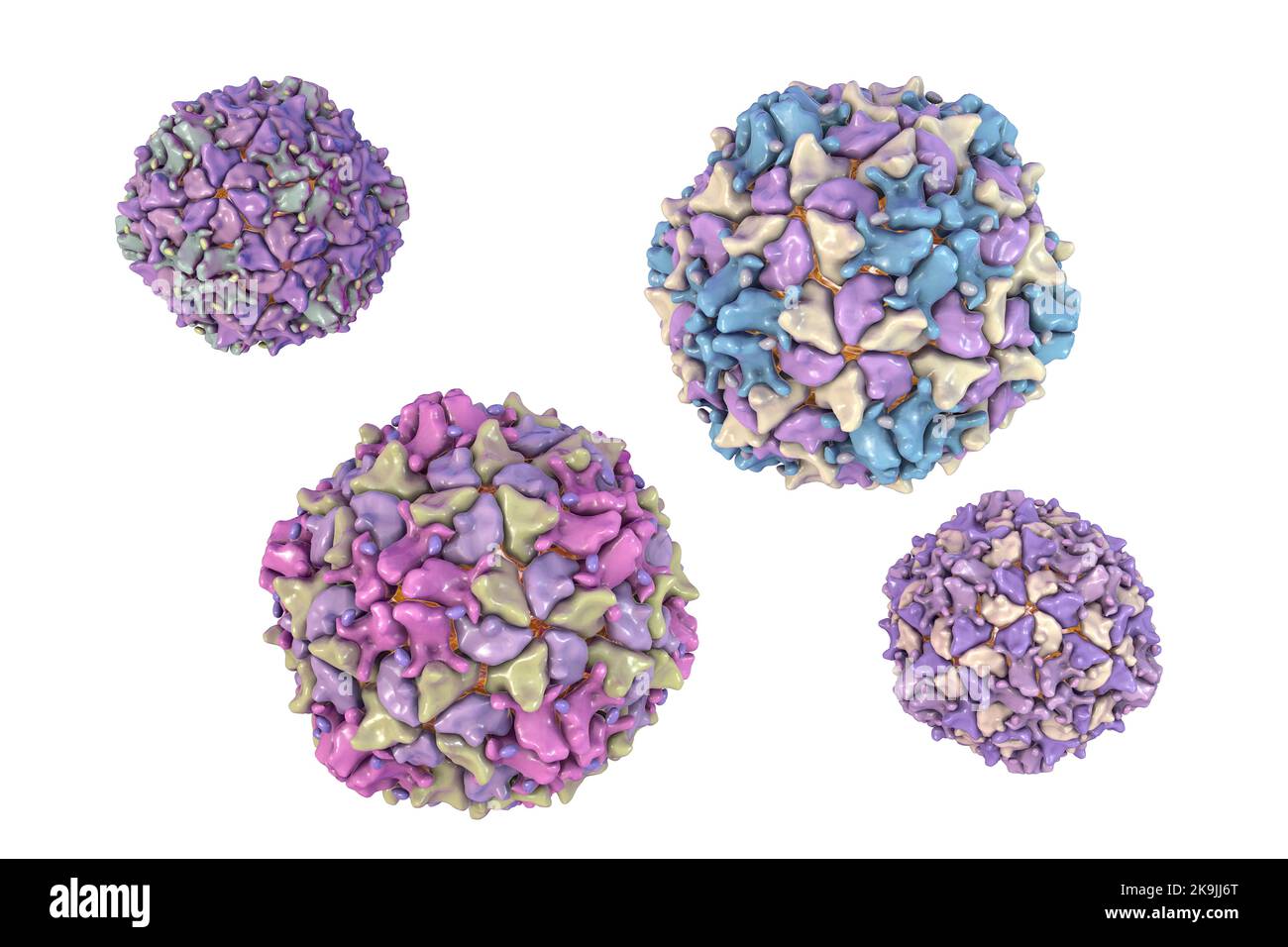 Polio virus particle, illustration Stock Photo - Alamy