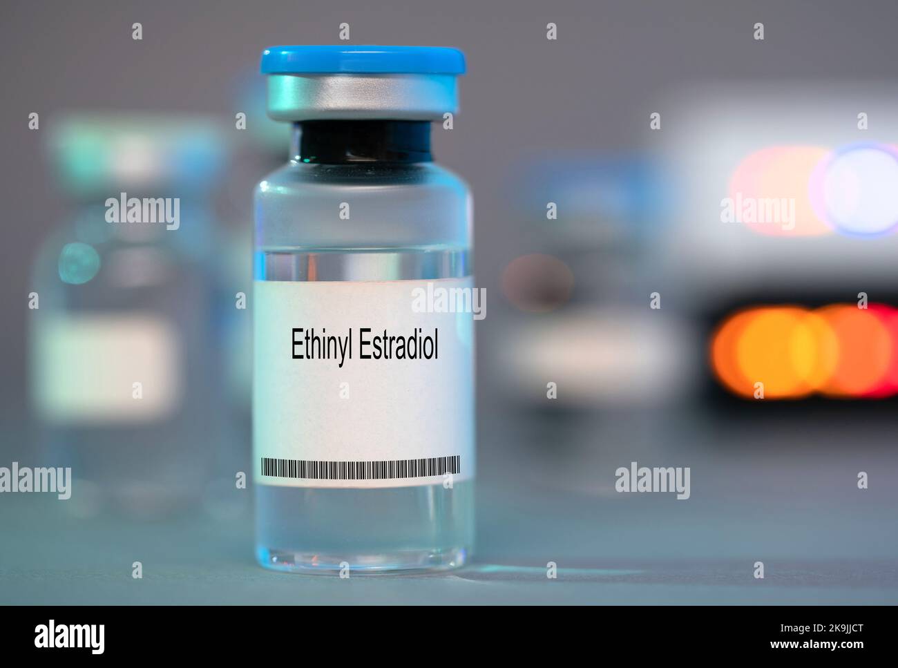 Vial of ethinyl estradiol Stock Photo - Alamy