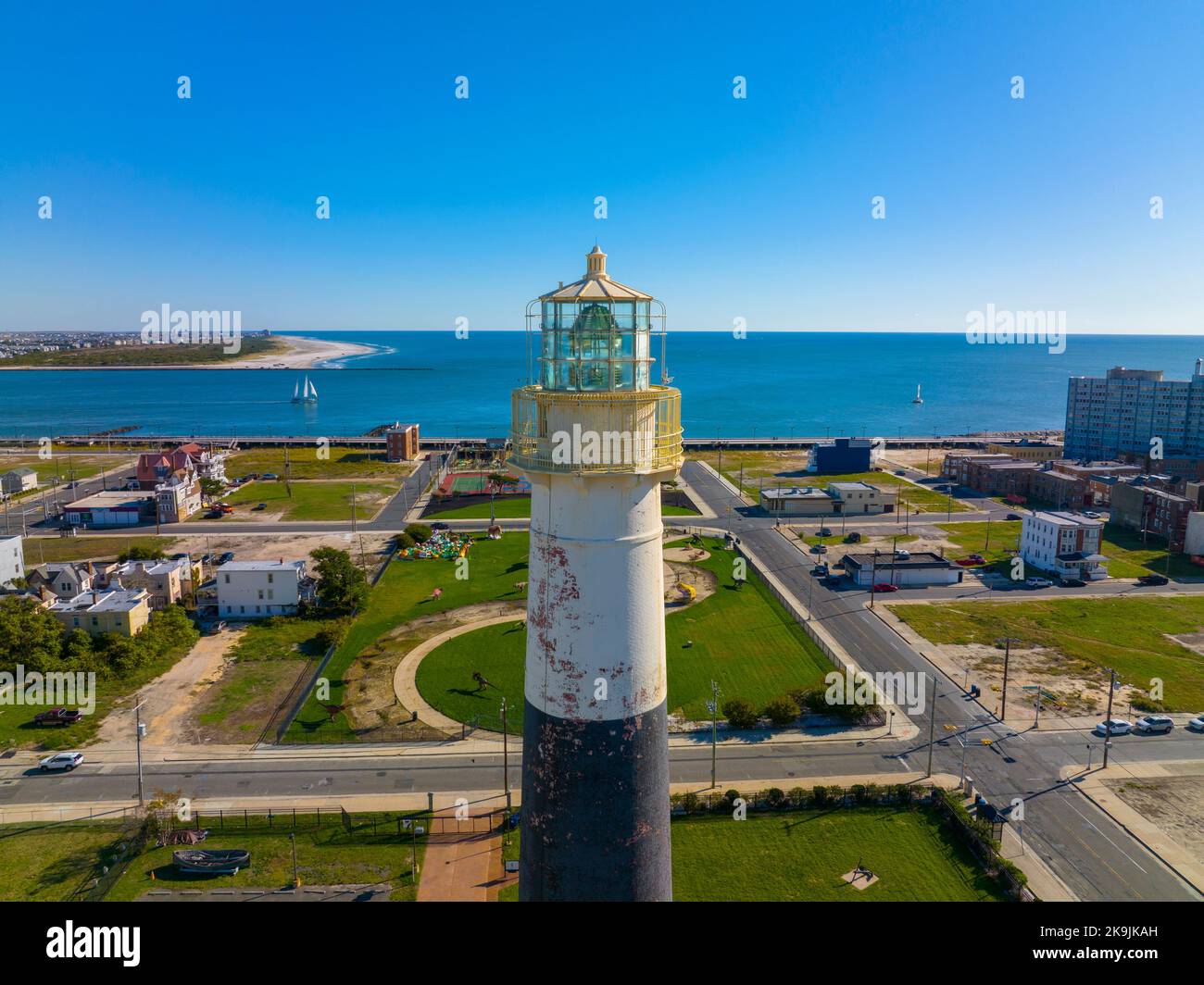 Aerial island beach new jersey hi-res stock photography and images - Alamy