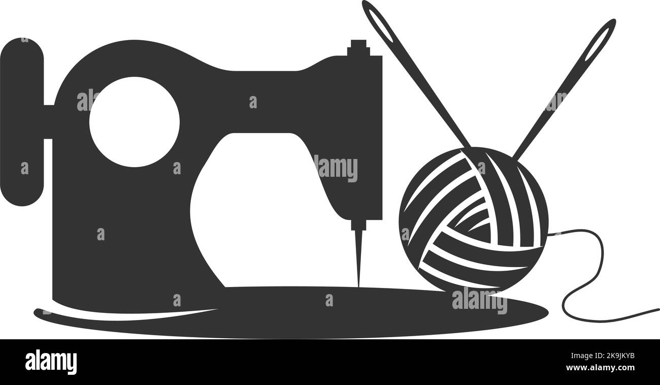 Sewing Tailor Logo Icon Illustration Brand Identity Stock Vector Image