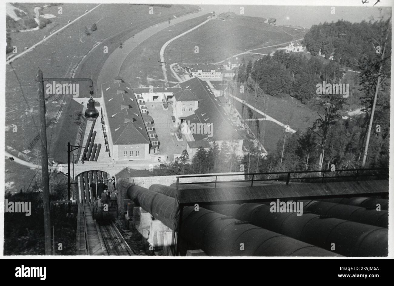 The rock track at the Walchensee hydropower plant Stock Photo - Alamy