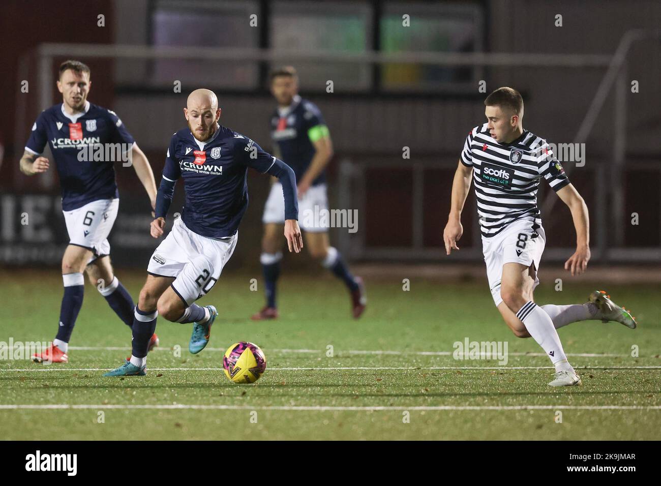 Ochilview Park, Larbert. 28th Oct, 2022. Scottish Championship football ...