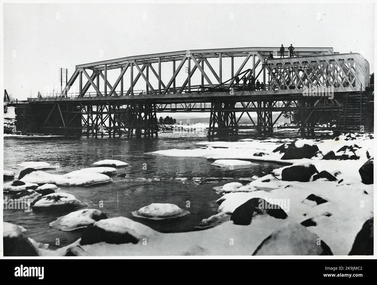 Bridge over Ljungan at Erikslund Stock Photo - Alamy