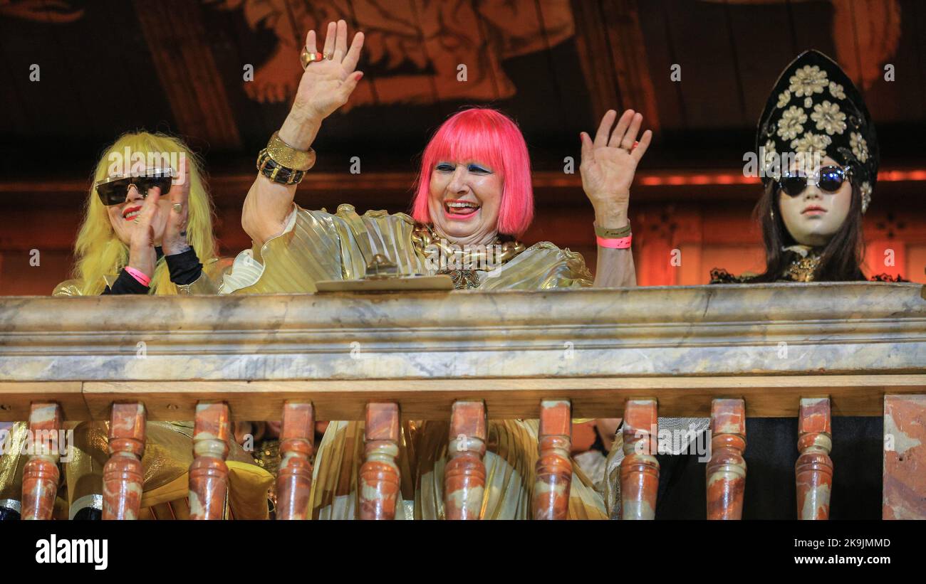 Globe Theatre, London, UK, 28th Oct 2022. Pam Hogg, Zandra Rhodes, Tim ...