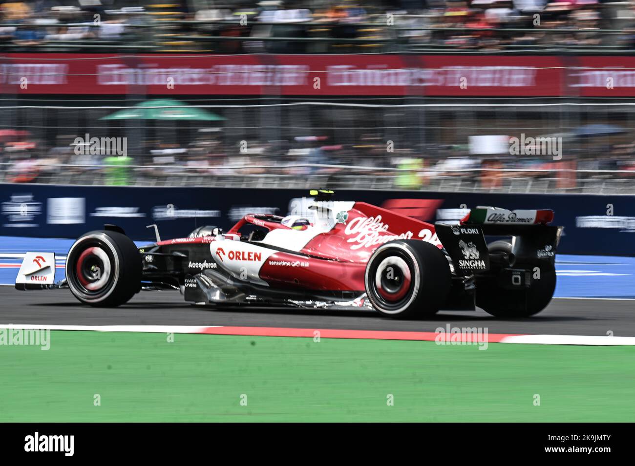 Mexico City. 28th Oct, 2022. Alfa Romeo's Chinese driver Zhou Guanyu ...